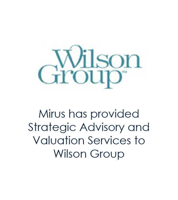 Mirus completes valuation engagement for Wilson Group - Mirus Capital ...